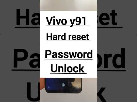 Vivo y91 hard reset and password unlock #shorts #mobilemasala