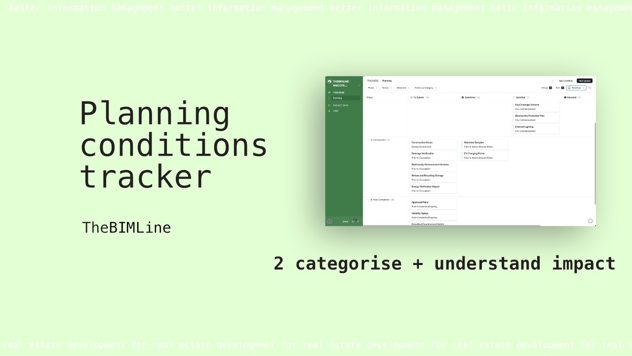 How to categorise planning conditions and understand their impact