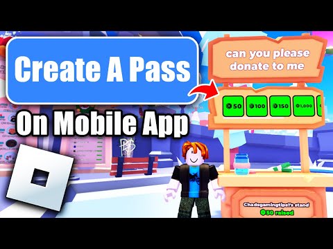 How To Make A GAMEPASS in PLS DONATE on ROBLOX MOBILE APP!