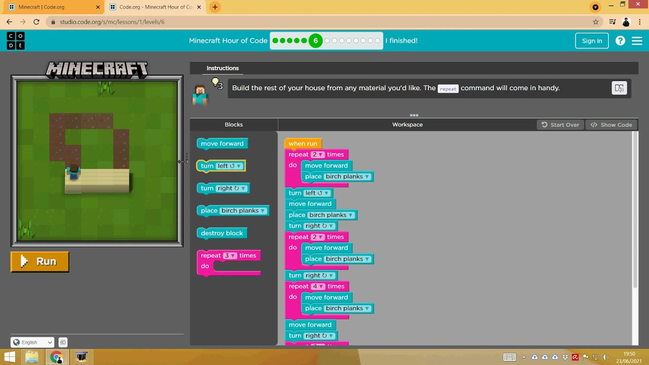 Minecraft Adventurer Code.org | Complete solution to all levels