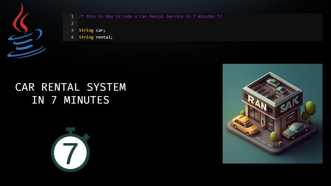 JAVA IN MINUTES - How to code a Car Rental System in *7 MINUTES*