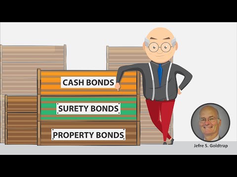 Types of bonds: Cash, Surety and Property Bonds and how to make bond in a criminal case
