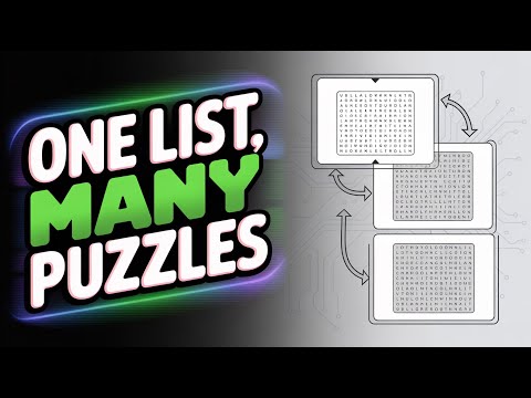 Same Word List, Infinite Puzzles – Here's How It Works