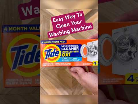 This Tide OXI Washing Machine Cleaner Is Removes Washing Machine Odor & Deep Cleans!