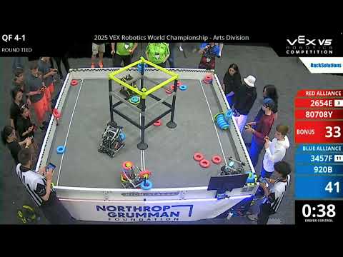 VEX High Stakes Worlds Arts Division QF 4-1 | 2654E + 80708Y vs. 920B + 3457F