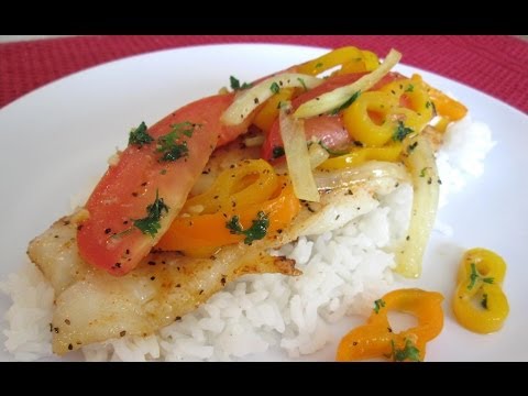 Pan Fried SWAI - Sauteed in Butter & Smothered in Vegetables - PoorMansGourmet