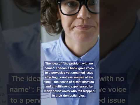 The Feminine Mystique by Betty Friedan: Takeaway#1 #feminism #discrimination #rights #youtubeshorts