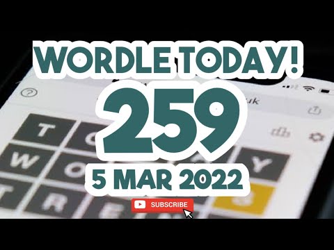 THE NEW YORK TIMES | DAILY WORDLE 259 | 5 MAR 2022