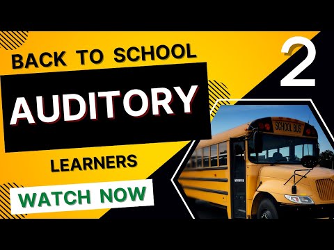 What is an Auditory Learner? Auditory Learning Style Tips for parents and students!