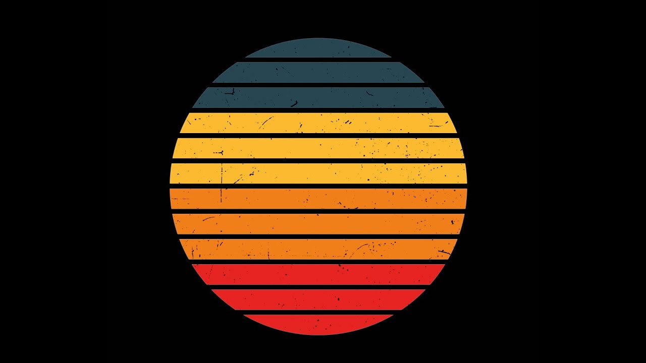 Grunge Retro Vintage Sunset In Photoshop