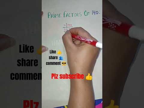 Prime factors of 140 #primefactorisation #class10th_ Ex-1.1