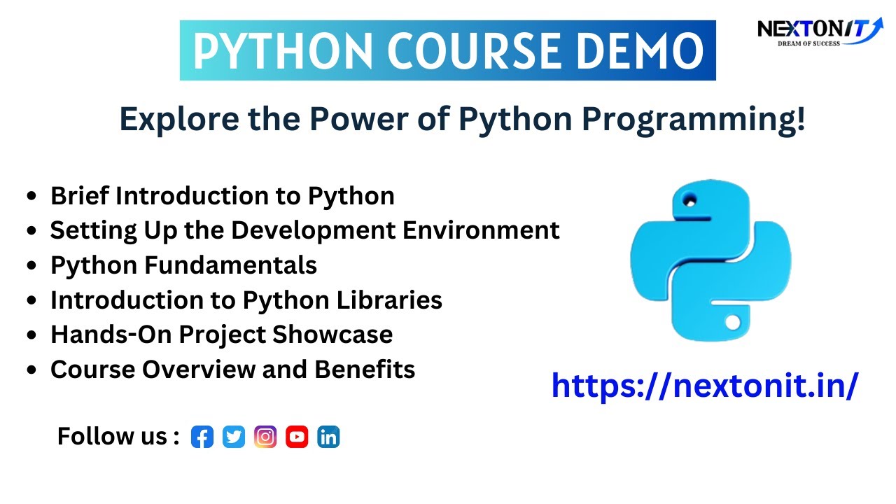 Python Programming Course Demo | Python Demo