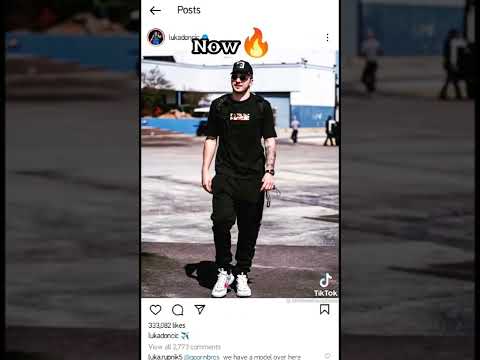 Luka Doncic Instagram then vs. Now