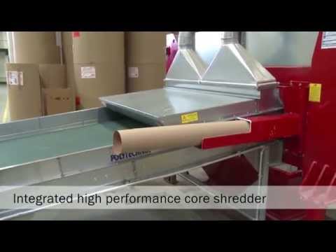 PHSH shredder with core entry