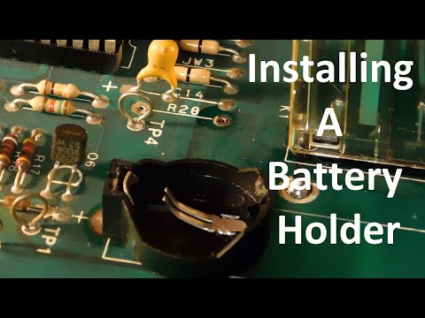 How To Install A Coin Cell Battery Holder {CR 2032}