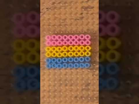 Pansexual Definition & Pride Flag! | Satisfying Educational Bead Crafting | #pansexual #pride #pan