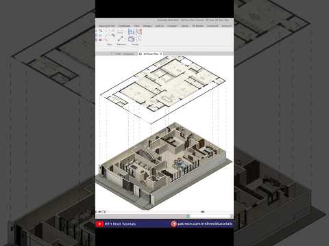 Revit Presentation Tutorial | 3D Floor Plan Rendering #revit #revittutorials #enscape