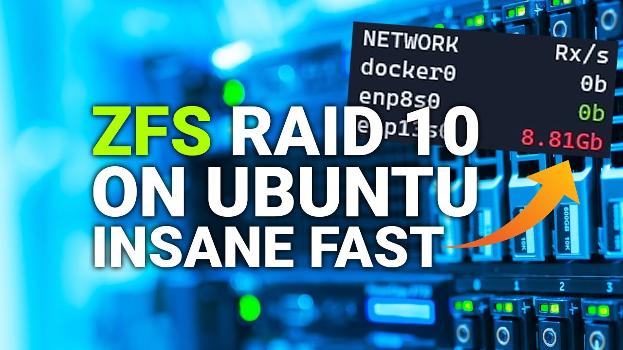 How to set up ZFS RAID 10 (Mirror VDEVS) on Ubuntu 20.04 - UP TO 9 GIGABIT/S TRANSFER SPEED