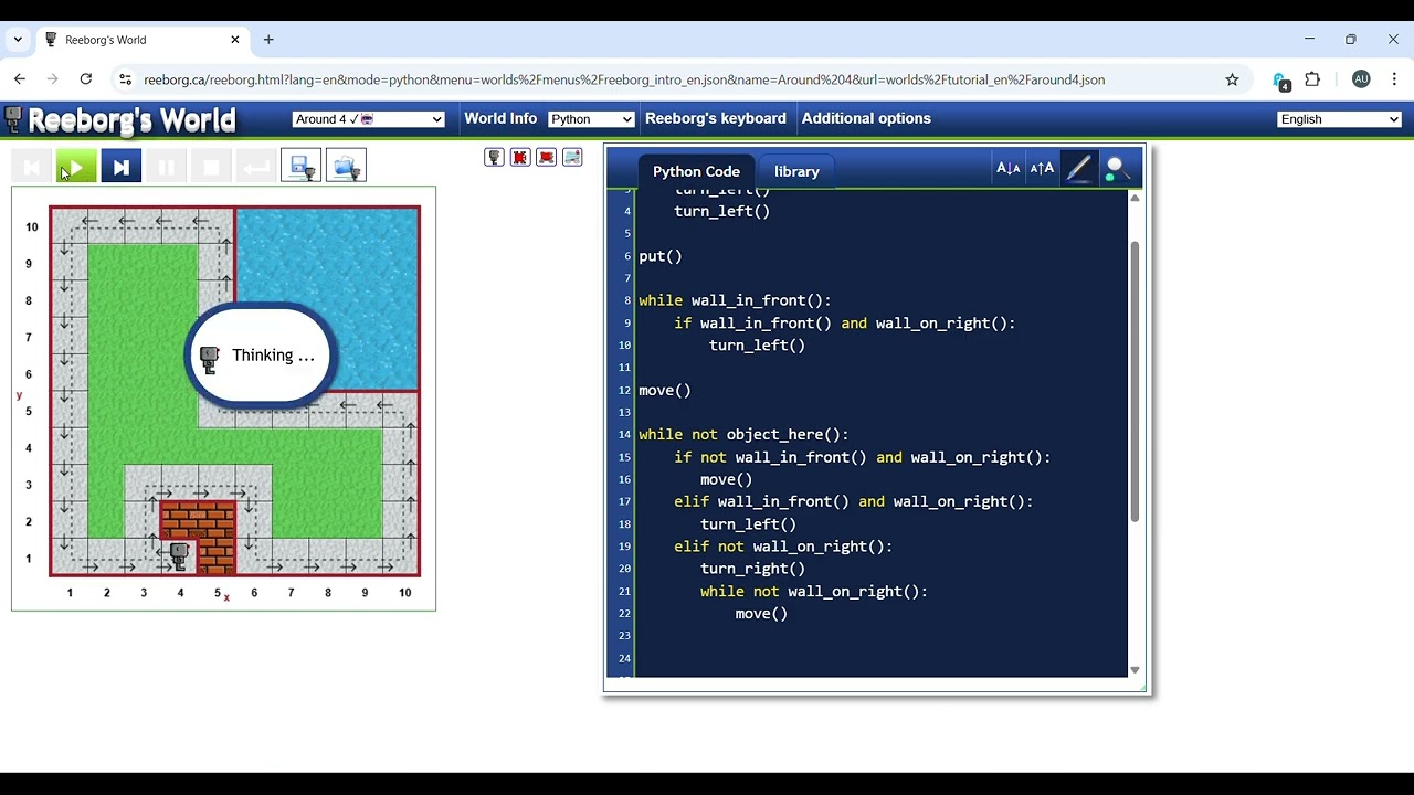 Generic Reeborg’s World Solution | Python Maze Solver for Around 2, 3, 4