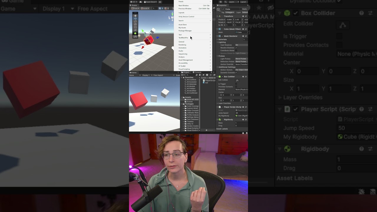 Console, Package Manager, Project Settings - #Unity #tutorial #beginner