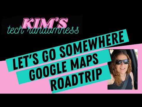 Planning a road trip with Google Maps.