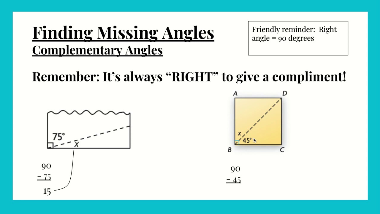 Joining Angles and Missing Angles   Google Slides