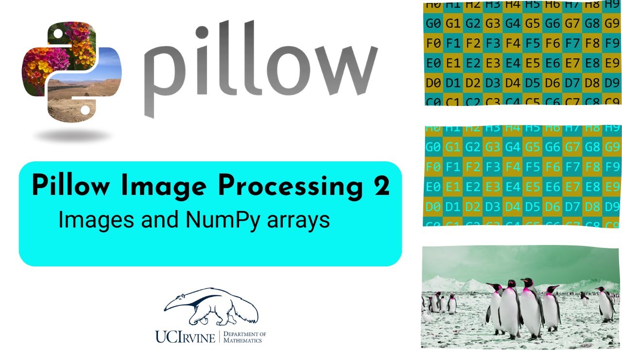 Pillow image processing 2: Images and NumPy arrays