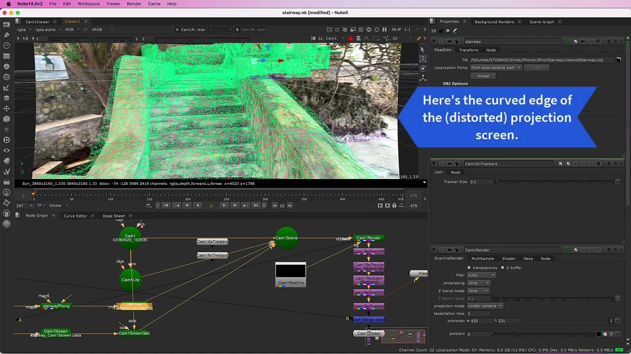 Export to Nuke with Anamorphic Lens Distortion | Boris FX