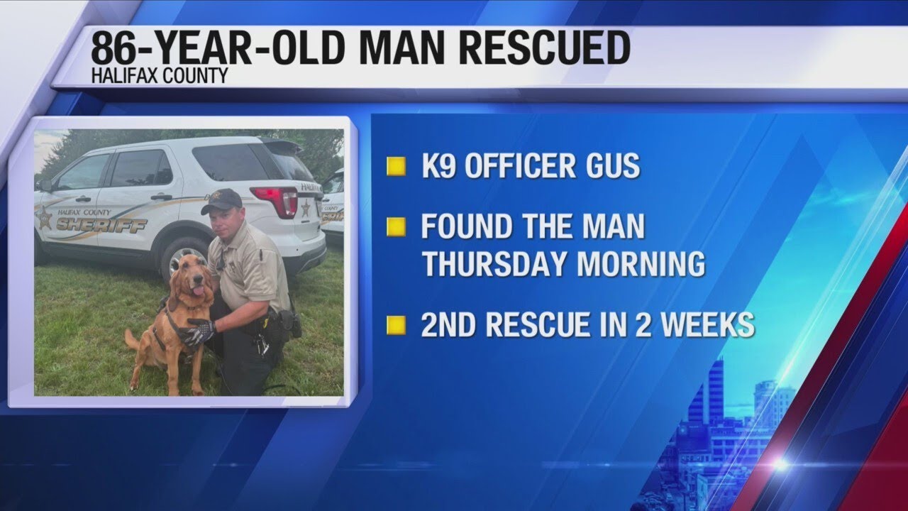 Canine unit finds 86-year-old man with medical issues in Halifax