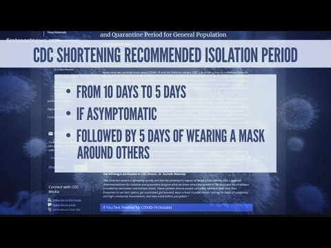 Explaining CDC's new COVID-19 isolation guidelines