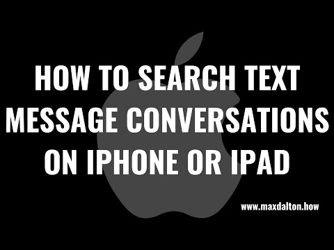 How to Search Text Message Conversations on iPhone or iPad