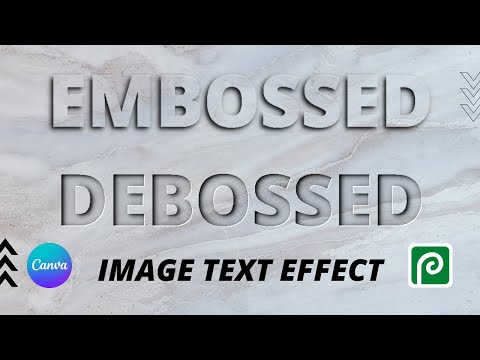 How to create Embossed & Debossed image/logo effect | canva tutorial 61