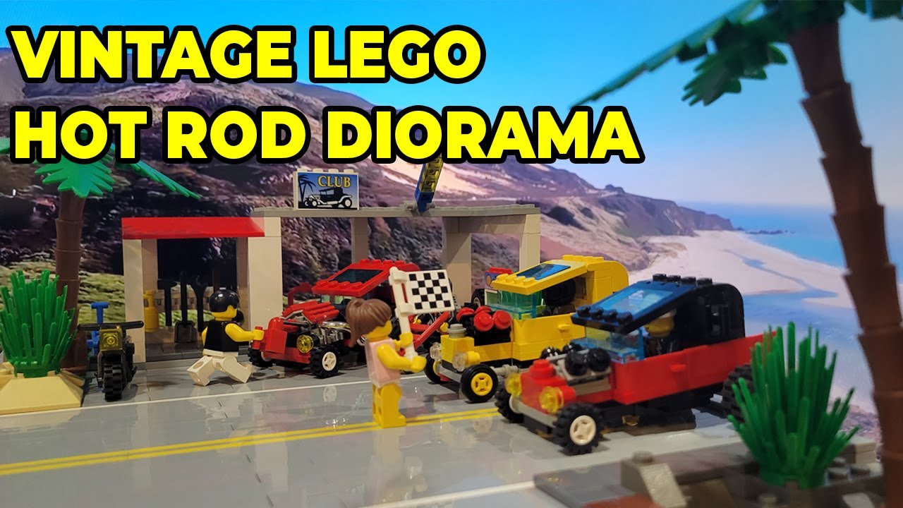 Lego 6561 Hot Rod Club Pacific Coast Highway Diorama