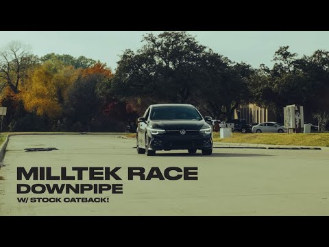 MK8 GTI with Milltek Race Downpipe and OEM Catback!