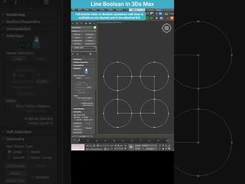 Boolean on Splines in 3ds Max — Quick Tip for Clean Line Modeling #shorts #3dsmax #boolean