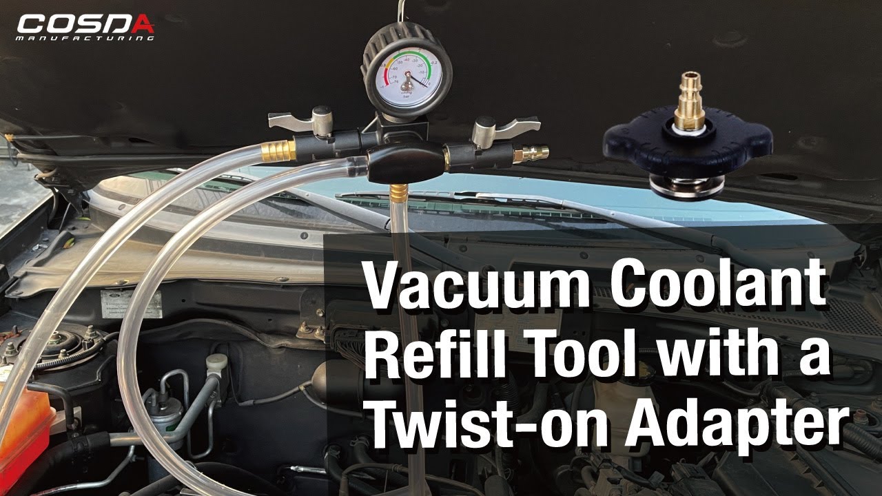 No Air Bleeding Needed! Try this Vacuum-type Coolant Refill Tool
