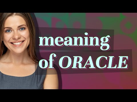 Oracle | meaning of Oracle