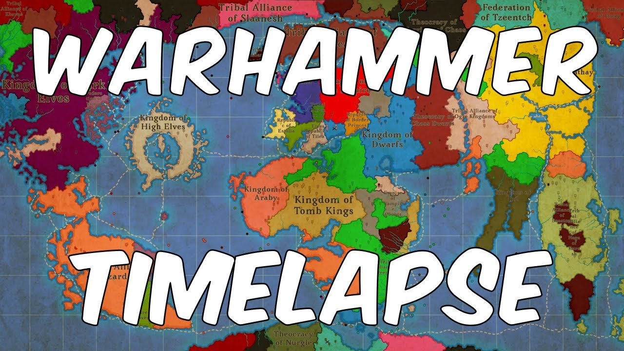Fantasy Map Simulator Timelapse - Warhammer [Custom Map]