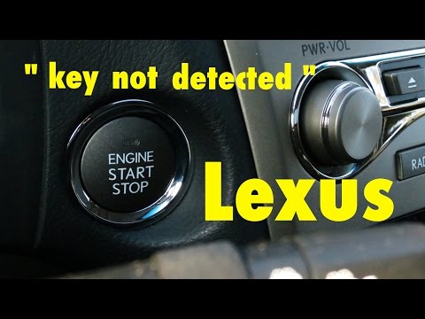 How to Easily Start Your Lexus When ● KEY NOT DETECTED