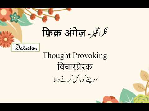 Prefix Suffix in Urdu Angez-Angezi 15-Meaning in Hindi & English سابقہ لاحقہ Urdu Dictionary