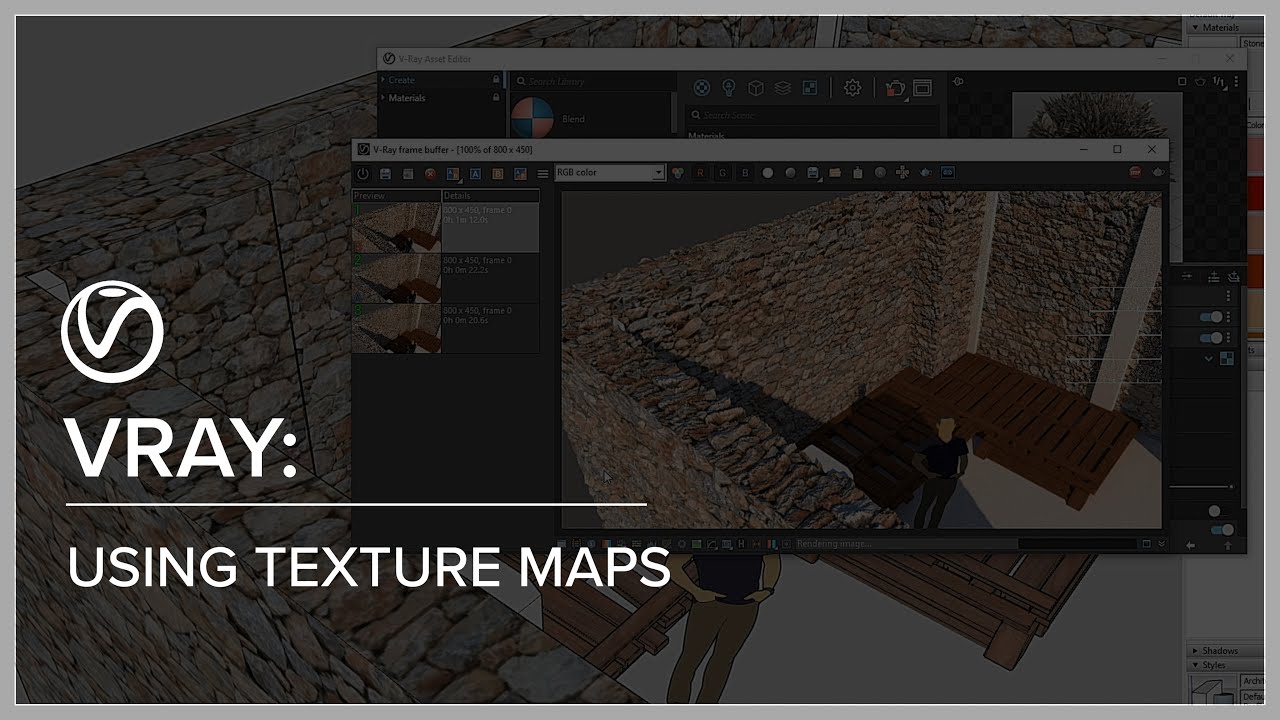 Vray: Using texture maps