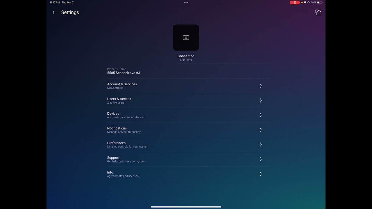 Control4 app not loading after getting a new phone