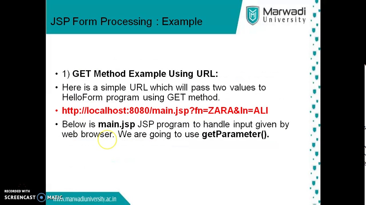 8 JSP Form Processing