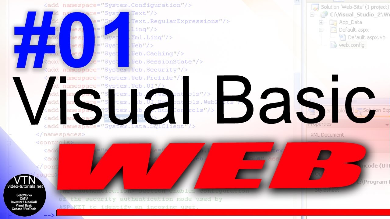 V2 01 VISUAL BASIC 2008   Tutorial (  Creating Web Site )
