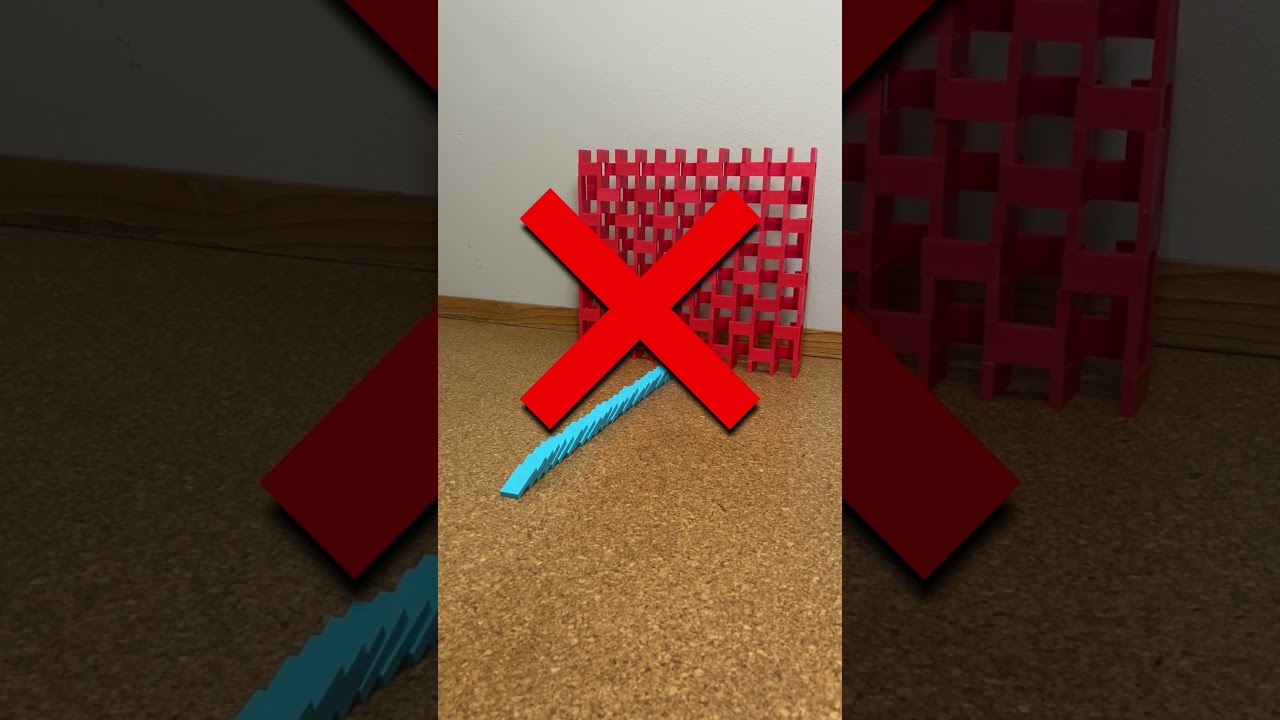 Small to Big Dominoes vs Wall