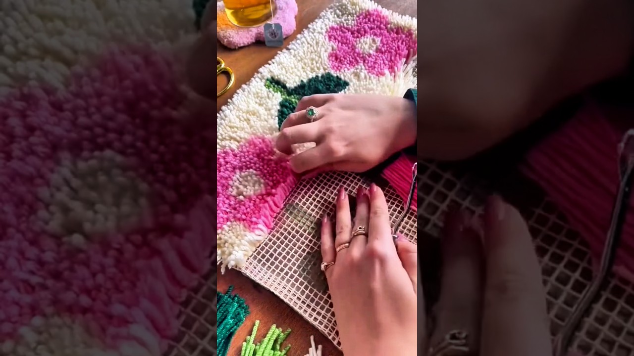 The process of making mats from wool