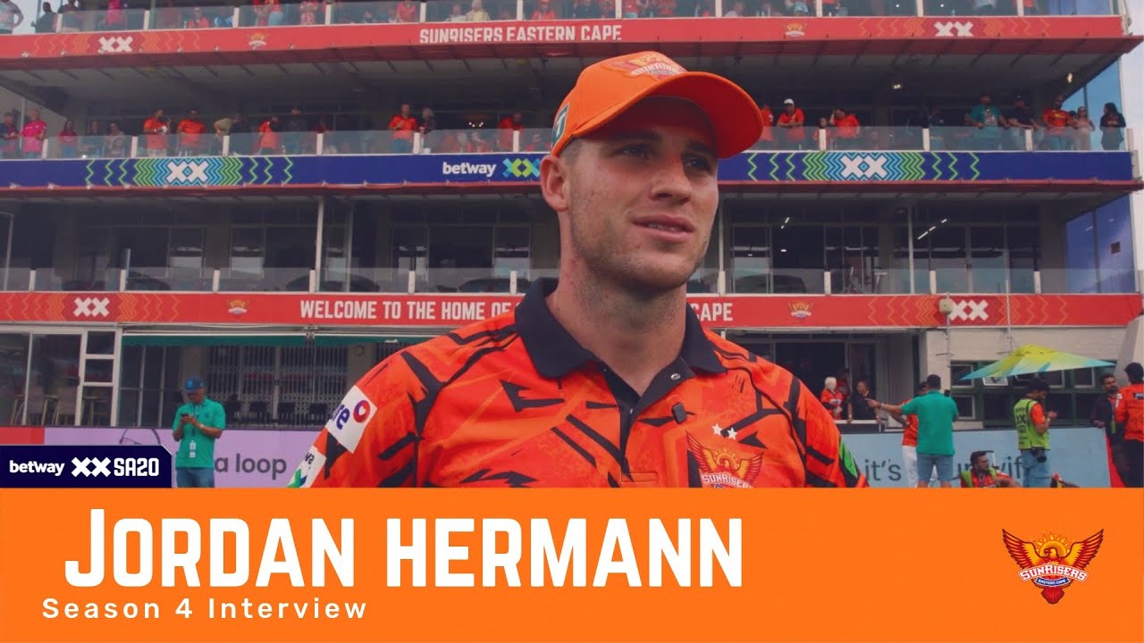Jordan Hermann, Sunrisers Eastern Cape | SECvPR Post-match interview ...