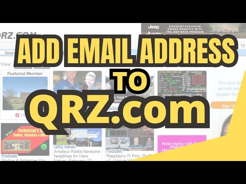 ADD EMAIL ADDRESS TO QRZ.COM / ADDING EMAIL TO QRZ