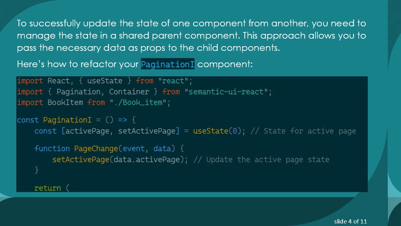 How to Change the State of a React Component from Another Component