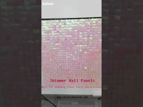 Dream Pink Shimmer Wall Panels for Wedding Event Party Decor – Lofaris